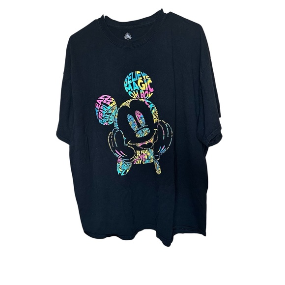 Disney | Shirts | Disney Mickey Mouse Words Graphic Tee 2xl | Poshmark